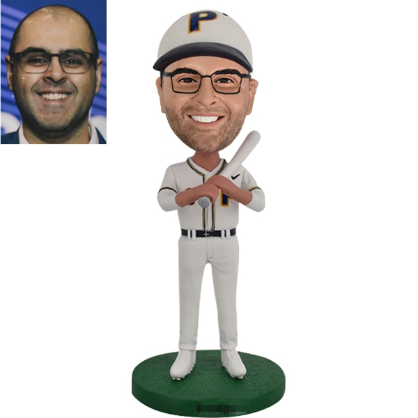 Baseball Bobble Head Left handed BatterCustom Bobbleheads| Personalized ...