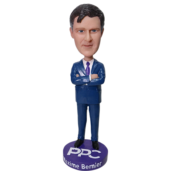 Custom Bobblehead standing on company logoCustom Bobbleheads ...